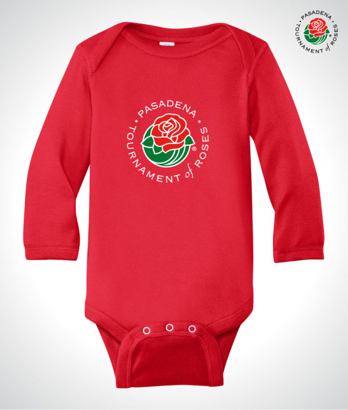 TOR Infant Onesie Long Sleeve – Red – Shop Tournament of Roses