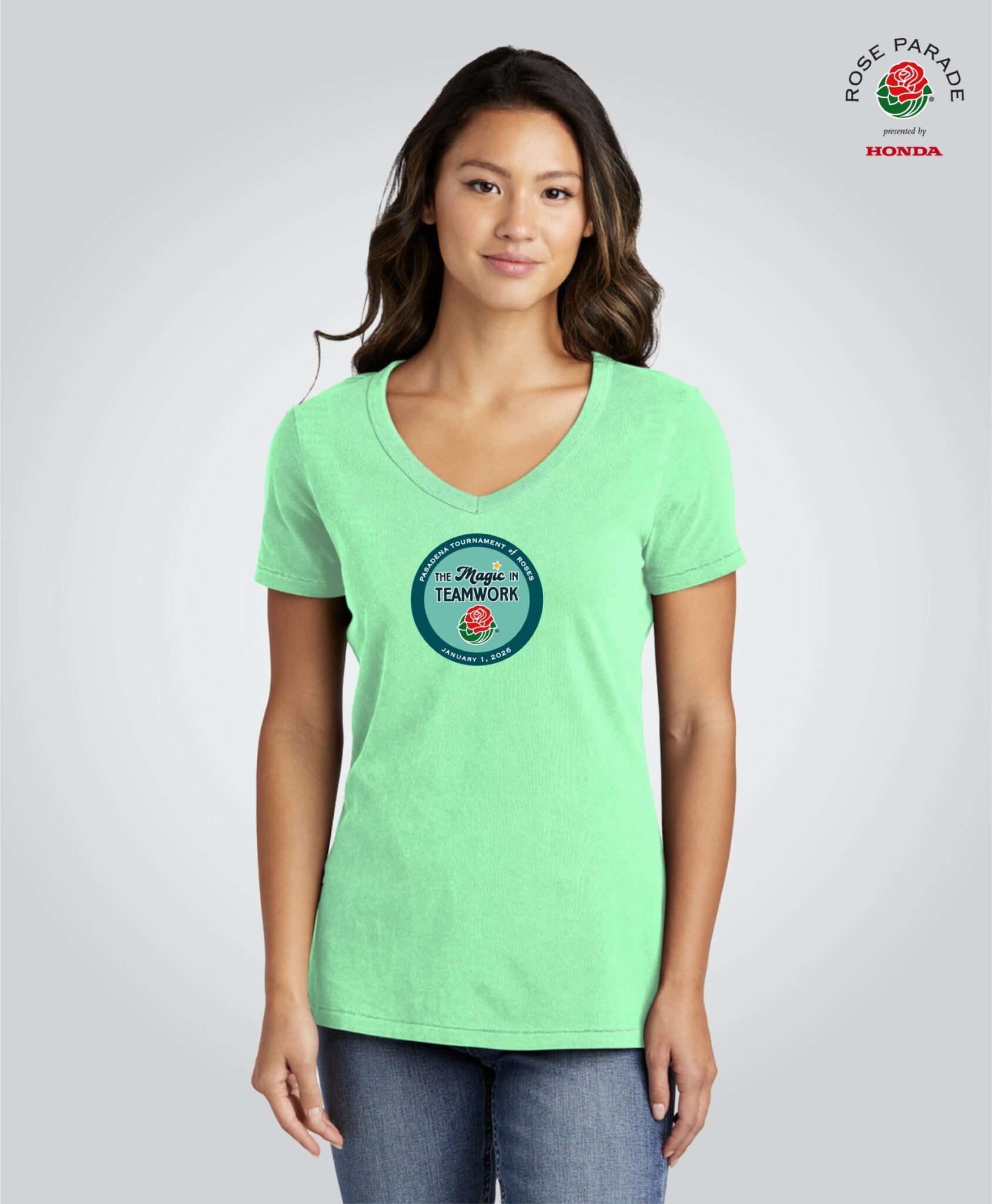 Ladies Theme Tee, Mint – Shop Tournament of Roses